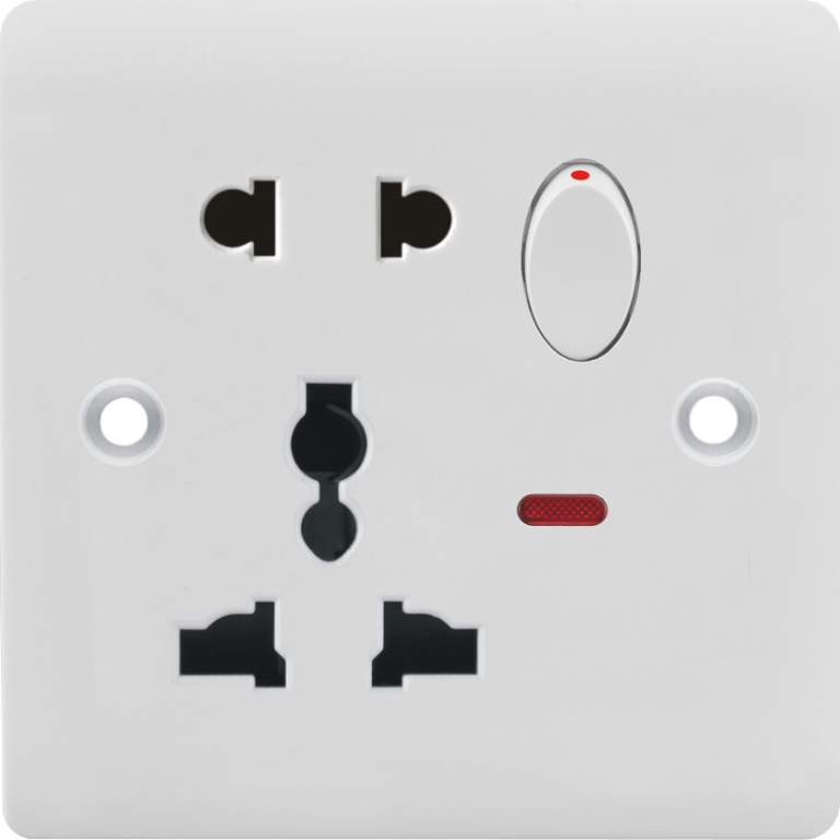 Universal Switch Socket 5 Pins 13A KLIK - Simland Trading Ltd